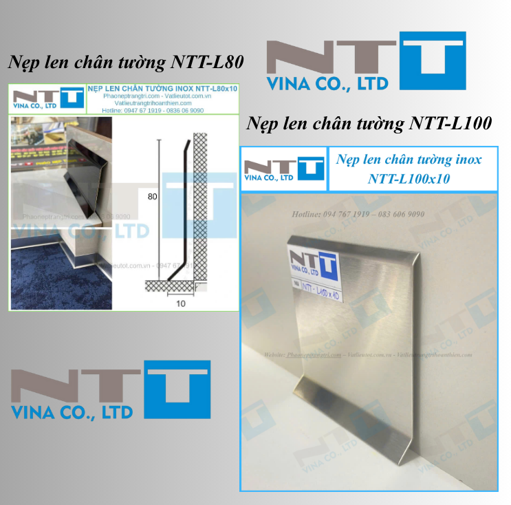 Nẹp len chân tường inox L80 – L100: Giải pháp hoàn thiện chân tường ...